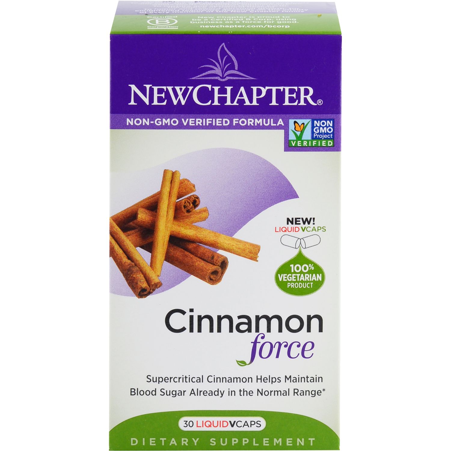 Buy New Chapter Cinnamon Force Liquid Vegetable Capsules 30's Online in ...