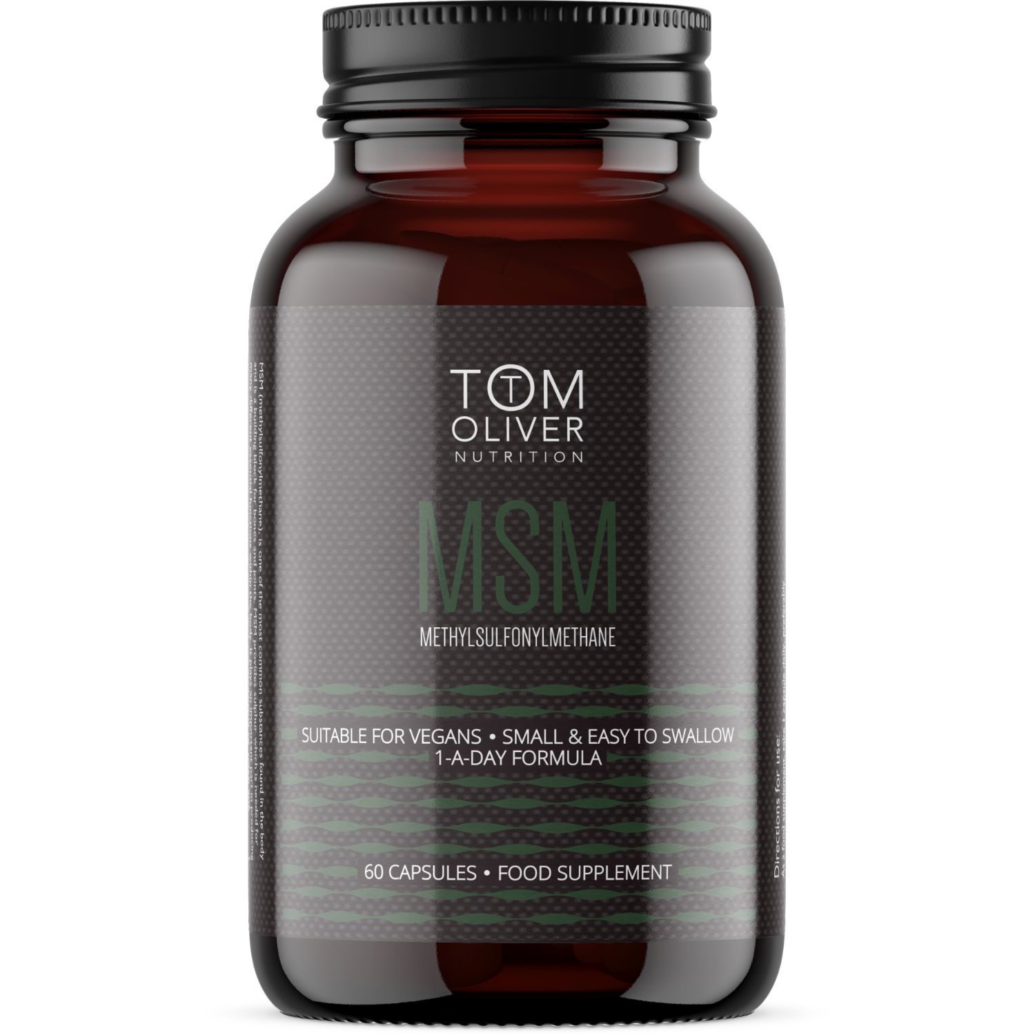 Buy Tom Oliver Nutrition MSM Methylsulfonylmethane Capsules 60's Online ...