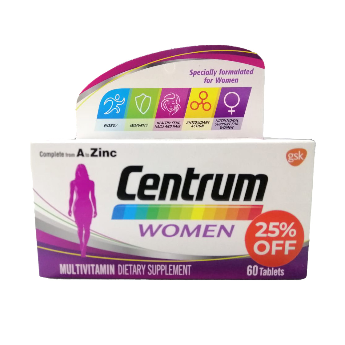 Buy Centrum Multivitamin Tablets For Women, Promo Pack of 60's Online ...