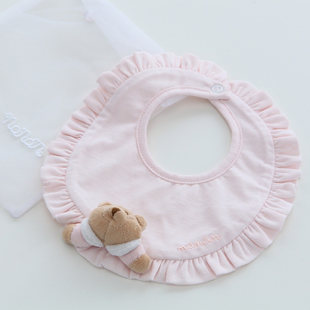 Buy Nanan Puccio Baby Bib, Pink Online in the UAE | BinSina Pharmacy