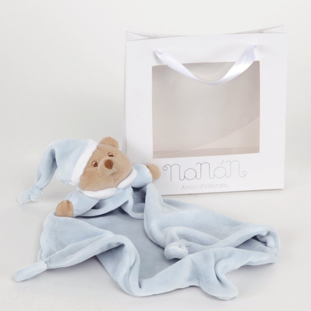 Buy Nanan Puccio Baby Handkerchief For Teething, Light Blue Online in ...