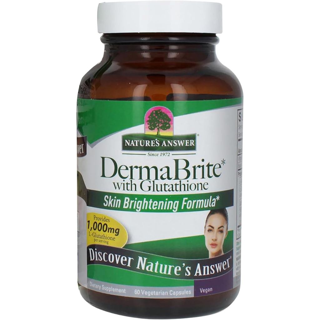 Buy Nature's Answer DermaBrite With Glutathione Vegan Capsules, Pack of ...