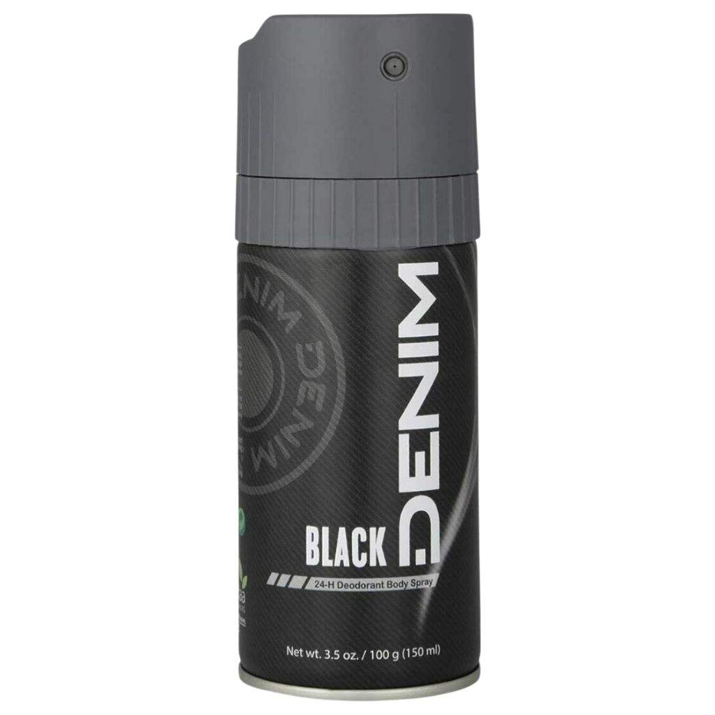 Buy Denim 24H Deodorant Body Spray For Men, Black 150ml Online in the ...