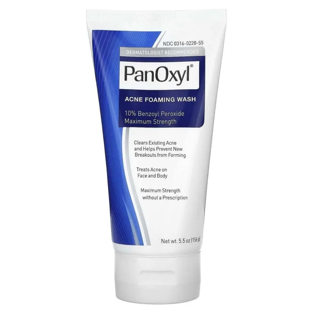 Buy PanOxyl 10% Benzoyl Peroxide Acne Foaming Wash For Face & Body 156g ...