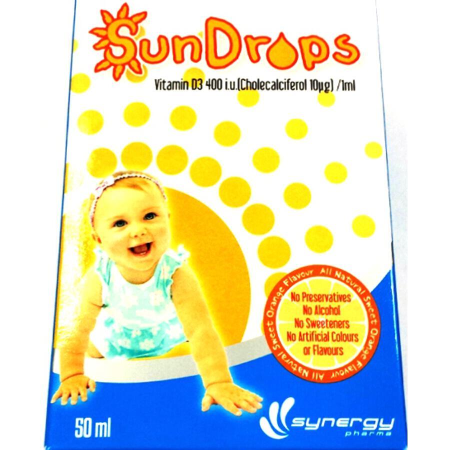 Buy Synergy Sundrops Vitamin D3 50ml Online in the UAE | BinSina Pharmacy