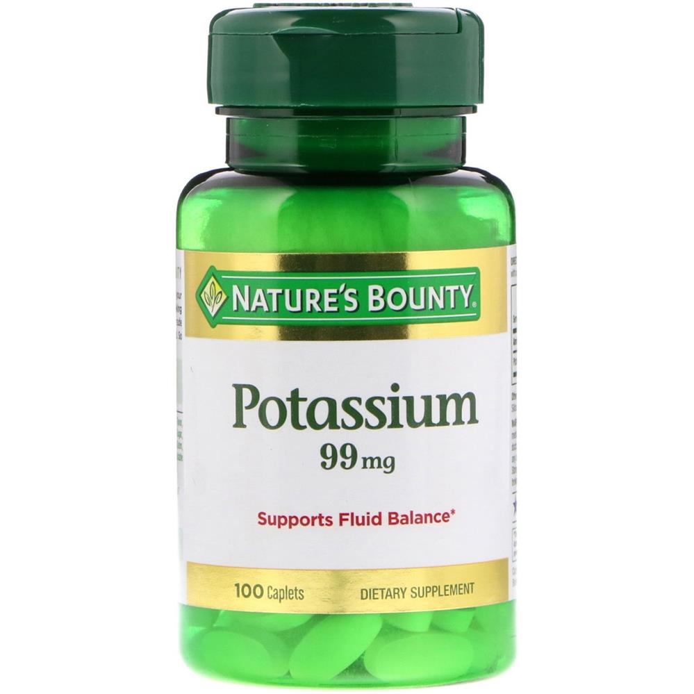 Buy Nature's Bounty Potassium 99mg Caplets 100's Online in the UAE ...